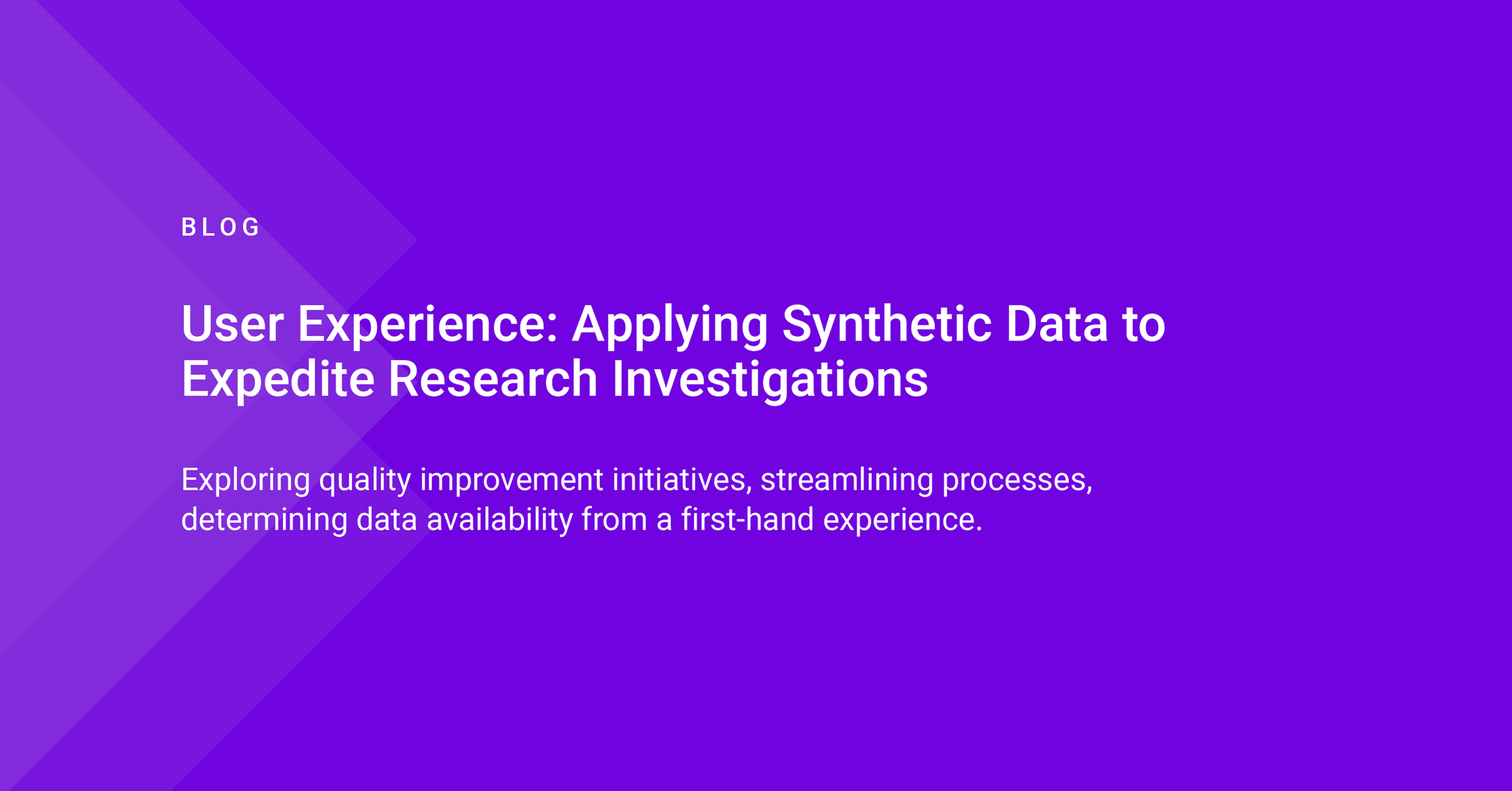User Experience: Applying Synthetic Data to Accelerate Research Investigations | MDClone